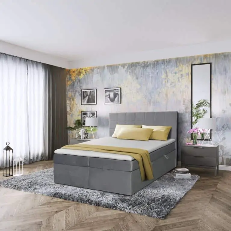 Postel Chantal I 160x200 světle šedá | ATAN nábytek